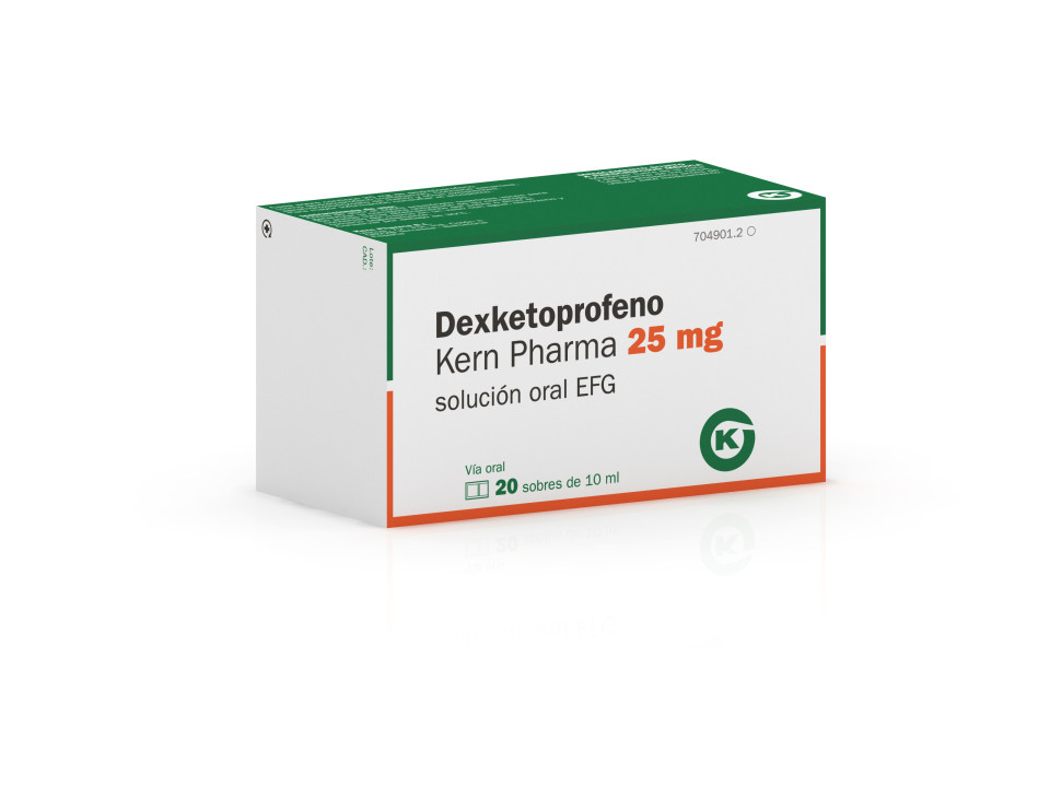 Kern Pharma lanza Dexketoprofeno 25mg solución oral EFG en formato ...